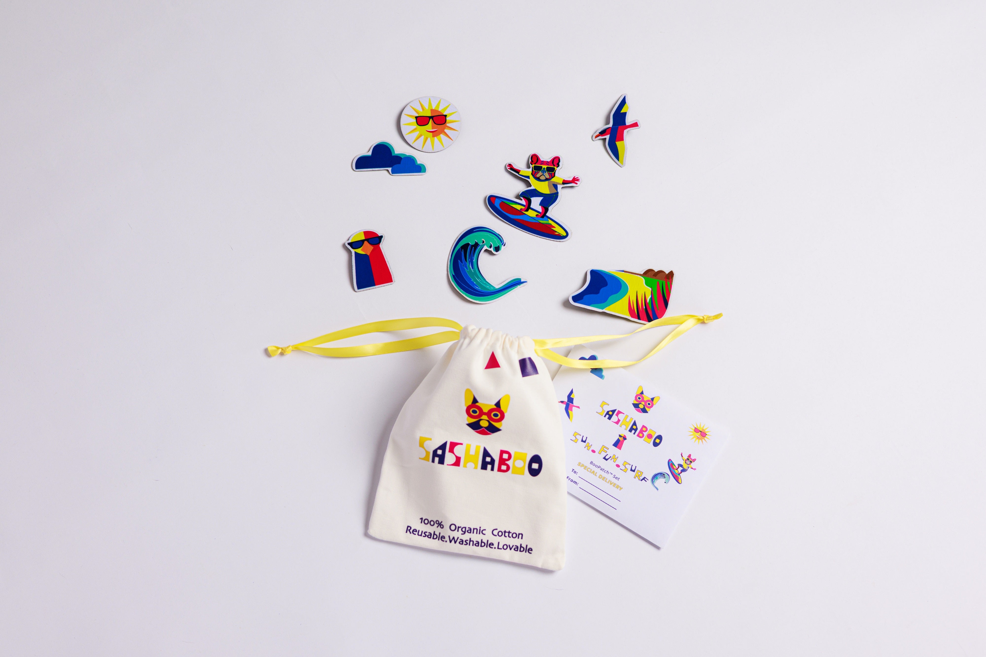Sun Fun Surf™ BooPatch™ Set – Beach & Summer Patches – SASHABOO